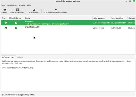Initially The Pane Describing A Flatpak Update Had A Blank Tab · Issue 809 · Linuxmint