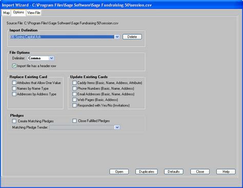 how can i delete a previously saved import definition knowledgebase home