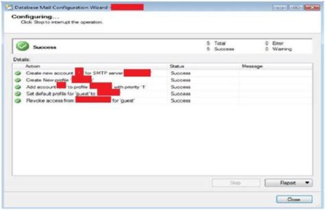 Configuring Database Mail In Sql Server