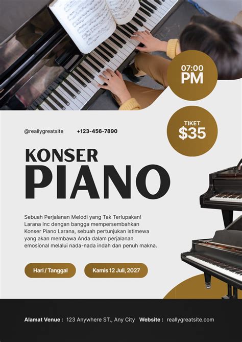Halaman 5 Gratis Contoh Poster Konser Keren And Kreatif Canva