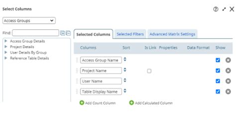 Reporting On Access Group Contents