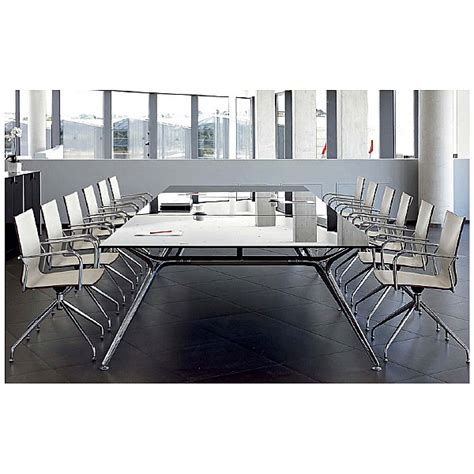 Sapphire Wide A Frame Rectangular Glass Boardroom Tables