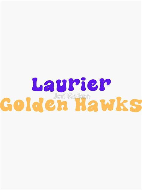 Laurier Golden Hawks Sticker For Sale By Jreiken Redbubble