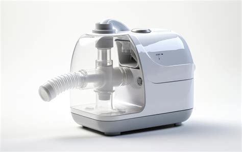 Premium Photo Portable Medication Inhalation Device On White Background