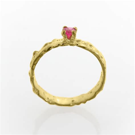 Ruby Engagement Ring Ruby Promise Ring Unique Ruby Ring Etsy