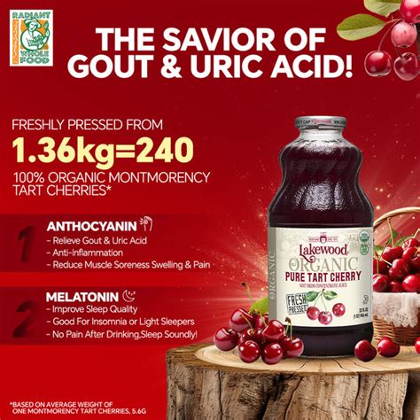 Health Benefits Of Tart Cherry Juice The Savior Of Gout And Uric Acid