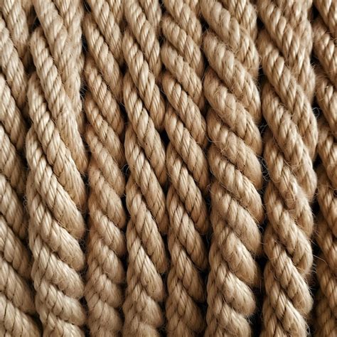 Premium Ai Image Jute Rope Texture