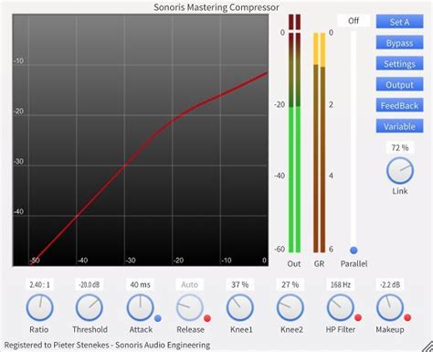 Sonoris Mastering Compressor Sonarscope Pro Audio