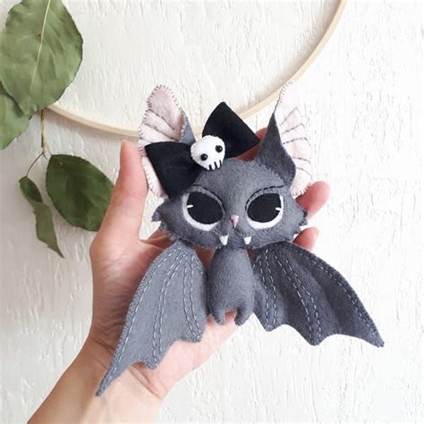 Bat Plush Pattern Halloween Decorations Bats Halloween T Inspire