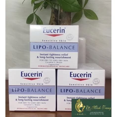 ChÍnh HÃng Kem Dưỡng Ẩm Eucerin Cho Da Khô Và Nhạy Cảm Eucerin Lipo Balance 50ml Lazadavn