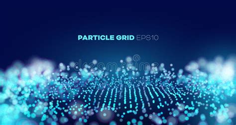 Data Grid Vector Abstract Background Binary Code Structure Bigdata Cell Stock Illustration