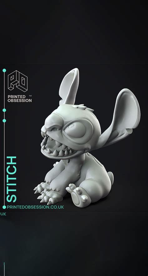 Stitch Lilo And Stitch Fan Art 3d Model By Printedobsession On Thangs