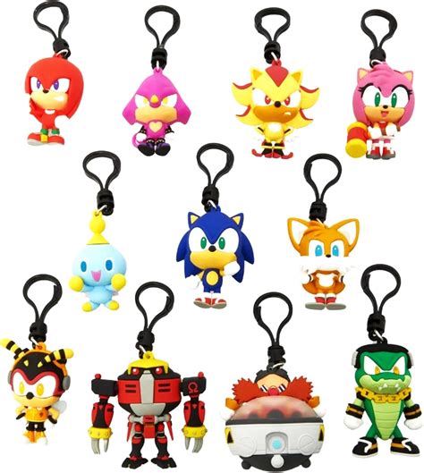 Sonic The Hedgehog Series 3 3d Foam Figural Bag Clip