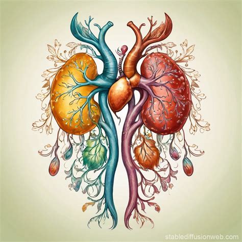 Liver Schematic Stable Diffusion Online
