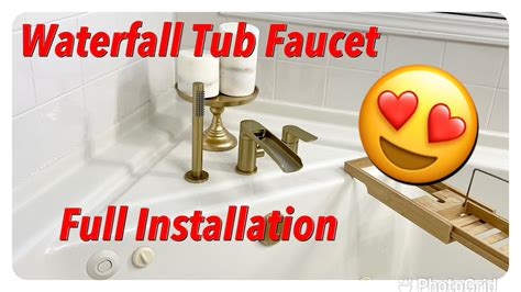 Roman Waterfall Tub Faucet Install Taplong Widespread Deck Mount