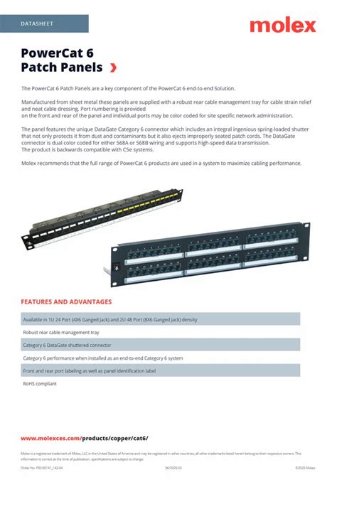 Molex Cat6 24 Port Patch Panel Loaded At ₹ 5500 Piece Cat6 Patch Panel In Mumbai Id
