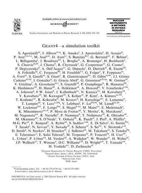 Pdf G4 A Simulation Toolkit Pdf G4 A Simulation Toolkit