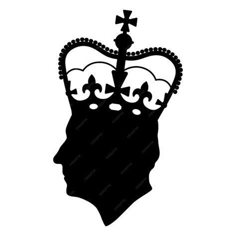 Premium Vector Silhouette Of King Charles Iiithe British Monarch