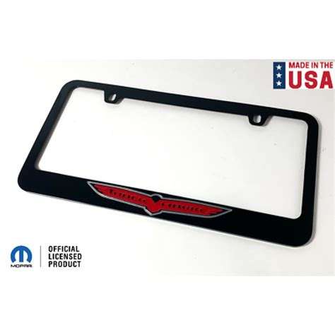 Trackhawk Emblem Engraved License Plate Frame