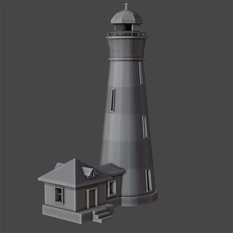 Lighthouse 3d Model By Arqmaaaahh