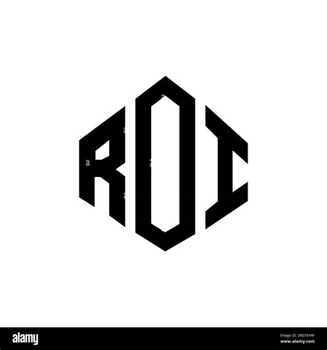 Roi Letter Logo Design With Polygon Shape Roi Polygon And Cube Shape Logo Design Roi Hexagon