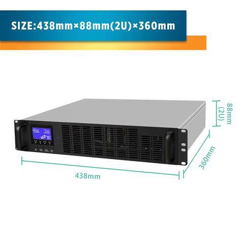 Rack Mounted Online Ups 3kva 2 7kw Lcd Display Built In Battery 100 127vac Voltage In And Out
