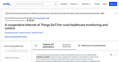 A cooperative Internet of Things (IoT) for rural healthcare monitoring and control