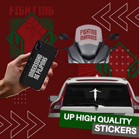 Up School Logo Sticker For Cellphone Laptop Motor Car And Others