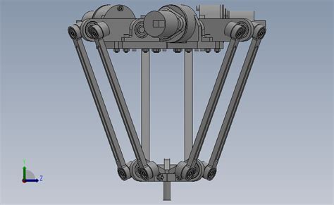 delta并联机器人 solidworks 2016 模型图纸下载 懒石网
