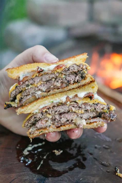 Garlic Butter Burger Over The Fire Cooking