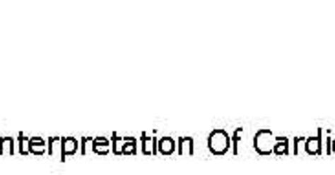 A Practical Guide To The Interpretation Of Cardio Pulmonary Exercise Tests Oxford Respiratory
