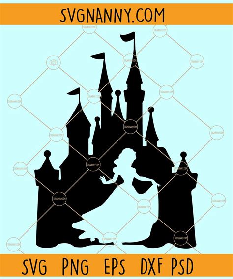 Disney Princess Castle Silhouette Png