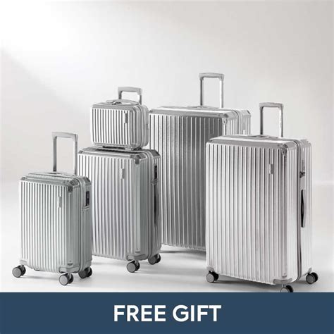 Cruise Compass Luggage Collection Silver Abs Luggage Cruise