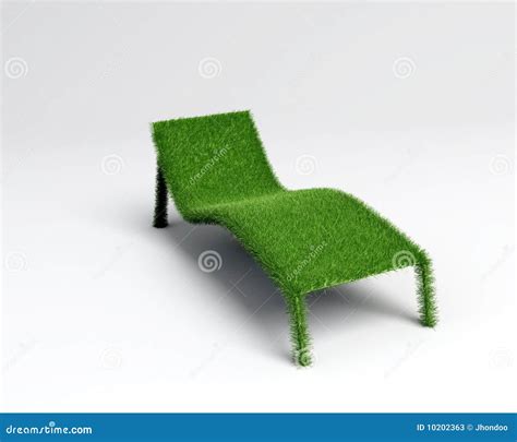 Relaxing Chair Grass Overview Stock Illustration Illustration Of