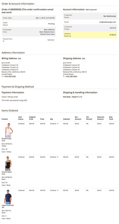 Product Images In Sales Order Magento 2 Extension Product Images In Order Email RedChamps
