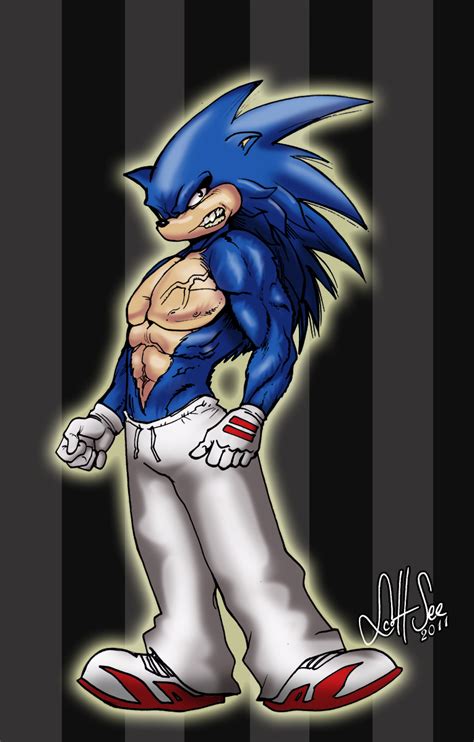 Buff Sonic The Hedgehog By Scottssketches On Deviantart
