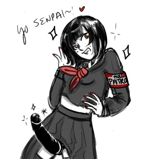 Rule 34 Armband Beauty Mark Big Strap On Bob Cut Brown Eyes Dildo