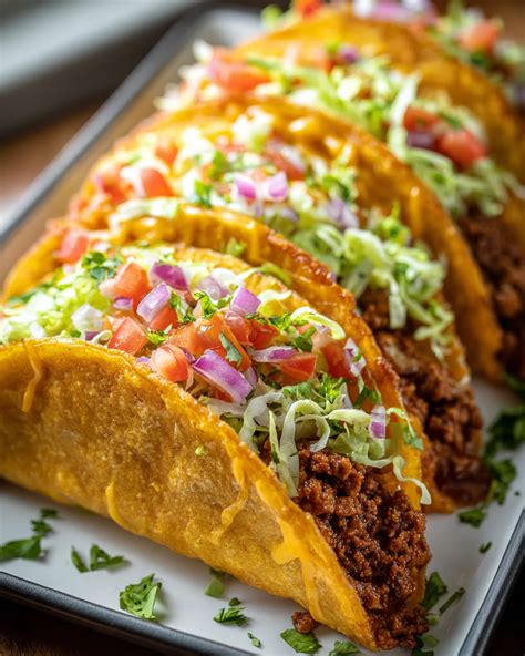Crispy Oven Baked Cheesy Beef Tacos Loaded With Flavor Erdbeerkoch