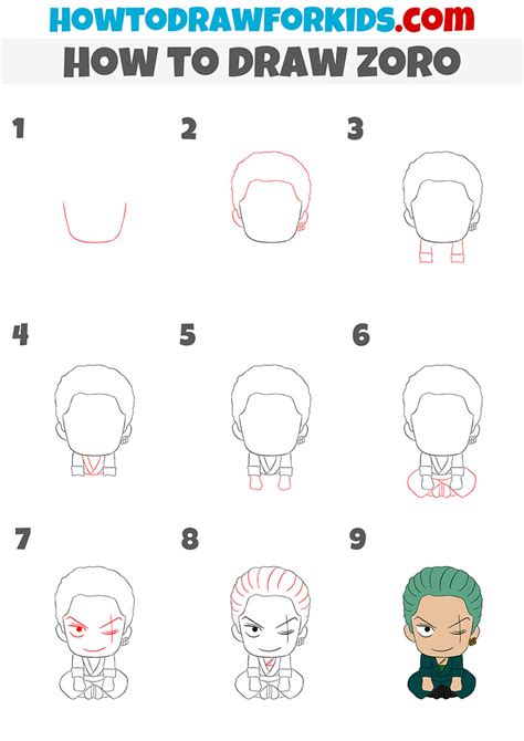 Zoro Easy Drawing How To Draw Luffy Zoro And Sanji [ One Piece ]