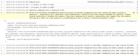 Google Cloud Ml Unable To Serve A Model Using CloudML Error Building Loading The Model
