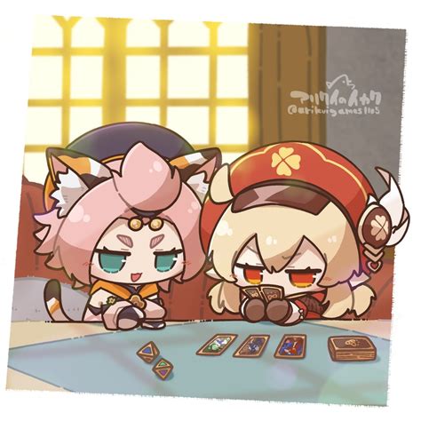 Klee And Diona Genshin Impact Drawn By Arikuigames1105 Danbooru