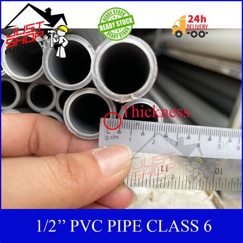 Pvc Pipe Air Pvc Kelabu Pvc Water Pipe 1 2 15mm Class D Non Sirim Class 6 Non Sirim