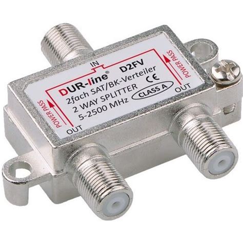 Dur Line D2fv Sat And Bk Verteiler 2 Fach Splitter Dc Durchlass