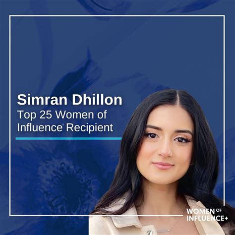Simran Dhillon Women Of Influence