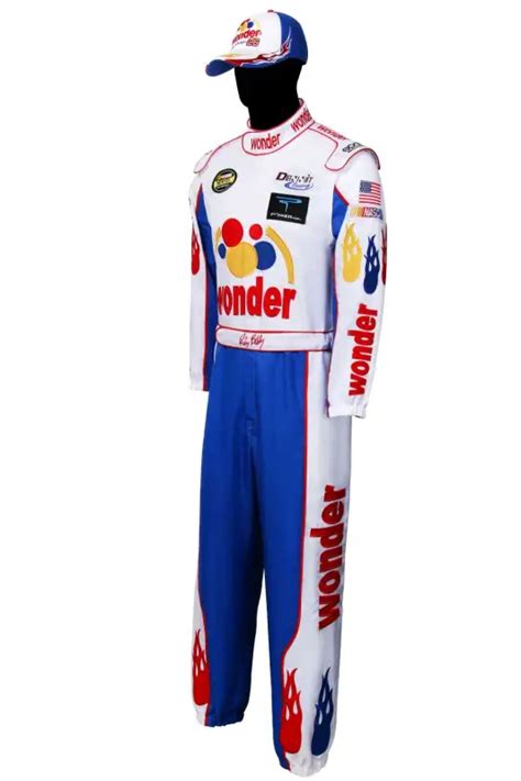 Deluxe Ricky Bobby Nascar Cosplay Costume Talladega Nights Wonder Bread