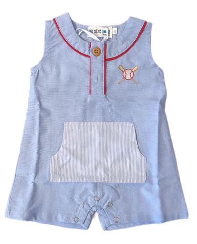 My Three Sons Baseball Romper Lulubelle
