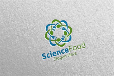 Science Food Logo For Restaurant Or Cafe 59