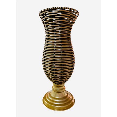 Vaso De Junco Tabaco Medio 30 Cm Altura