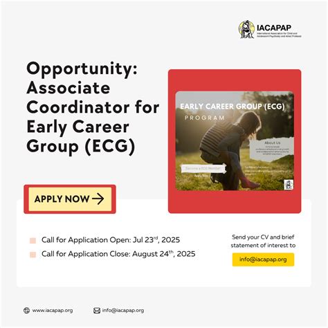 Opportunity Associate Coordinator For Early Career Group Ecg News