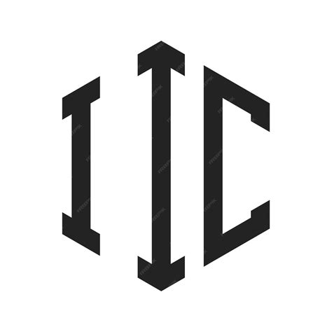 Premium Vector Iic Logo Design Initial Letter Iic Monogram Logo Using Hexagon Shape